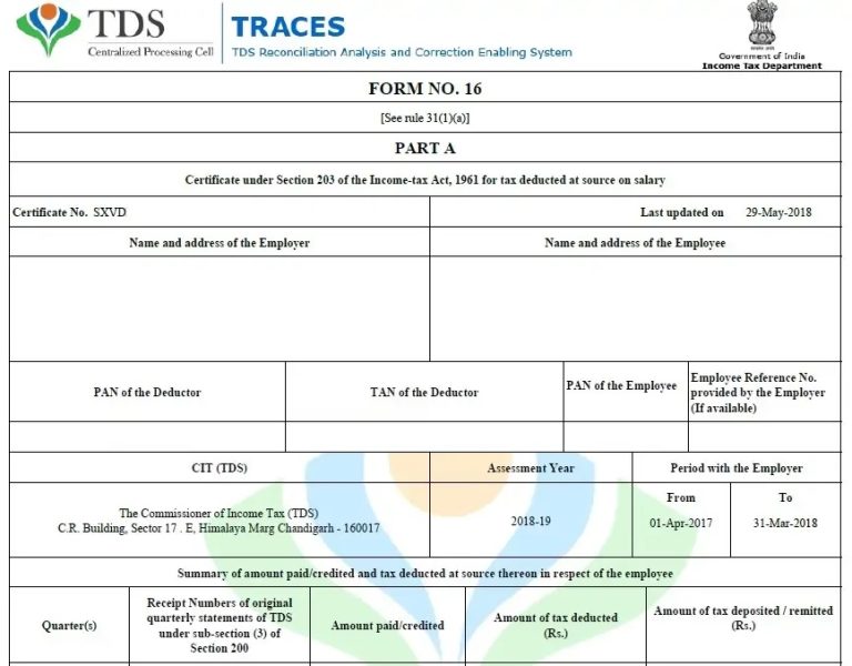 Download Automated Income Tax Form 16 Part B in Excel for AY 2025-26